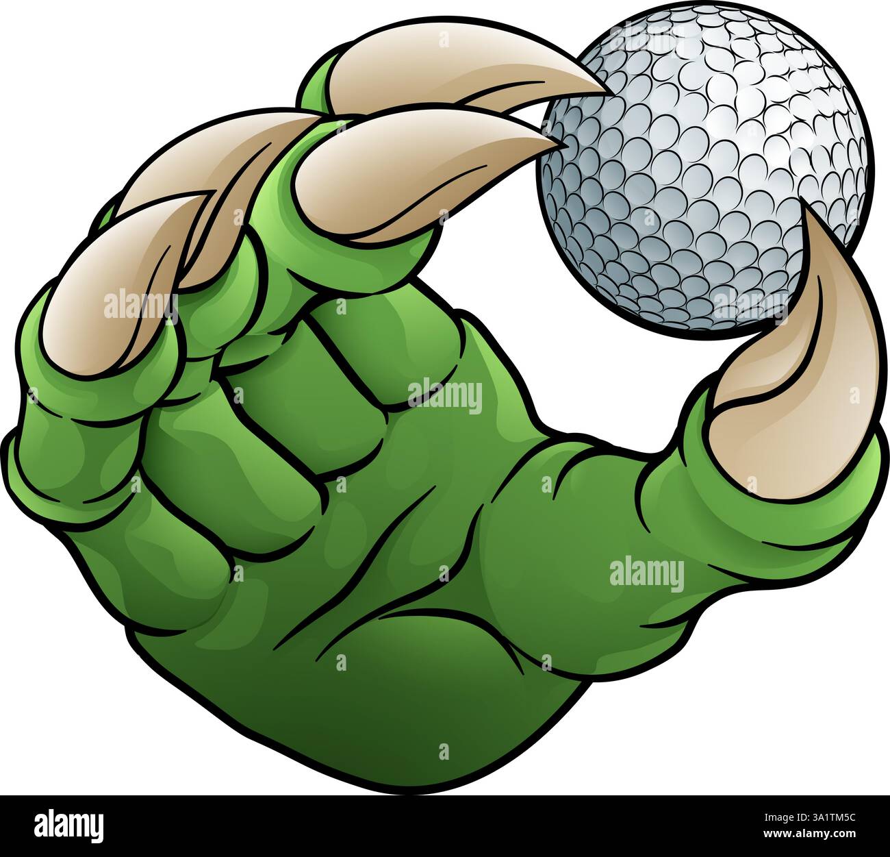 Golf background cartoon green Cut Out Stock Images & Pictures - Alamy