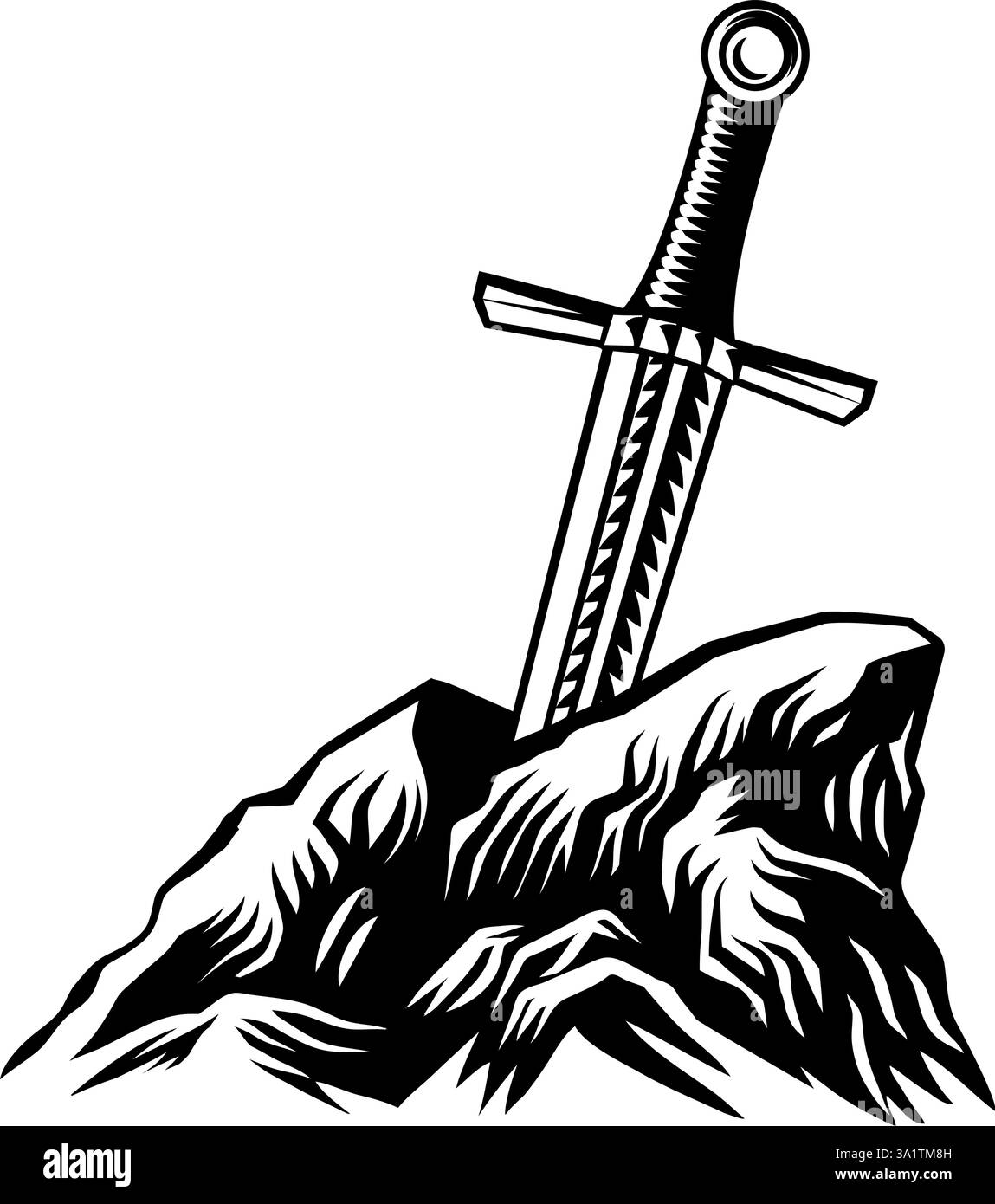 King arthur sword stone hi-res stock photography and images - Alamy