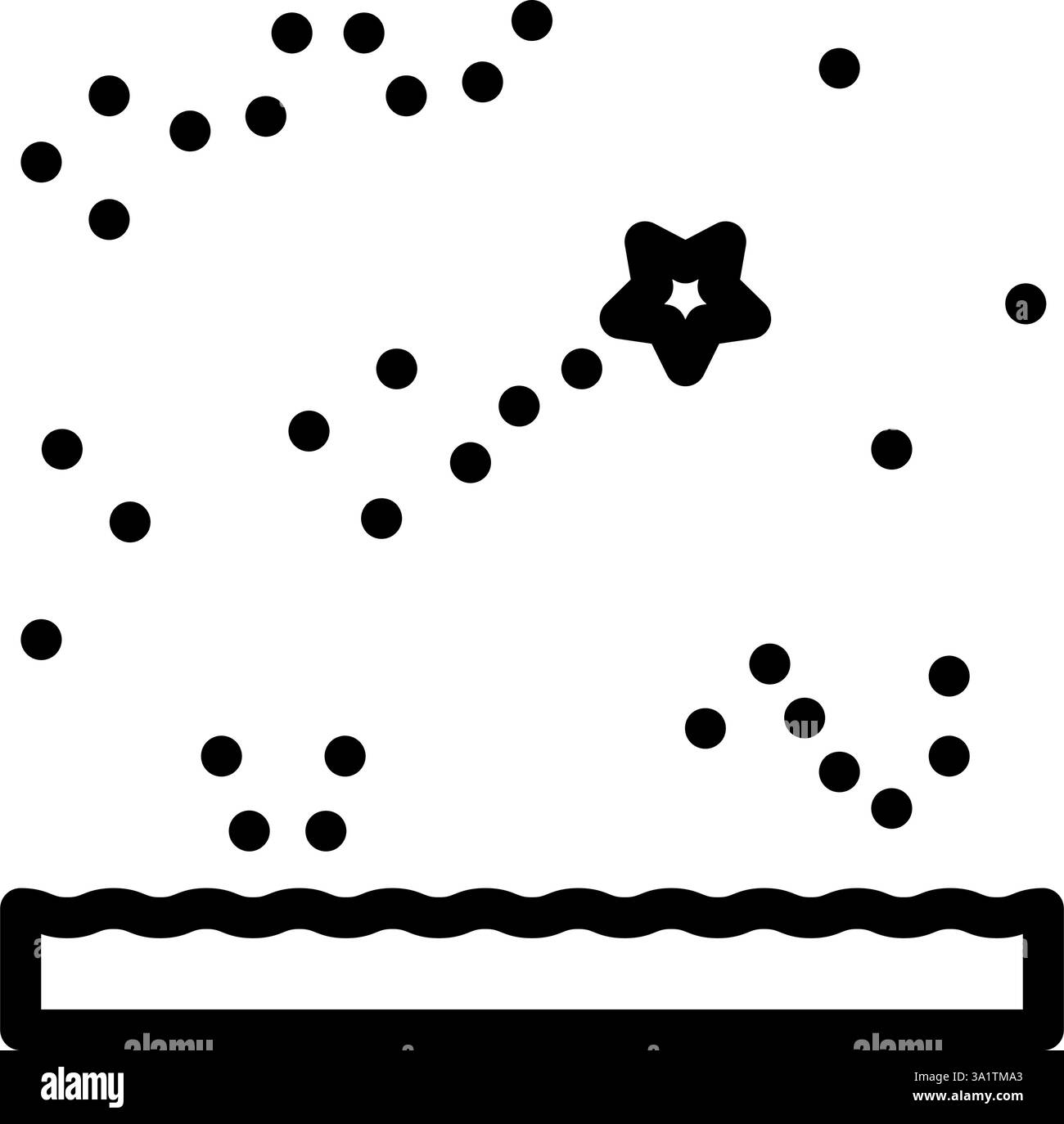 navigation star geographical discoveries line icon vector illustration ...