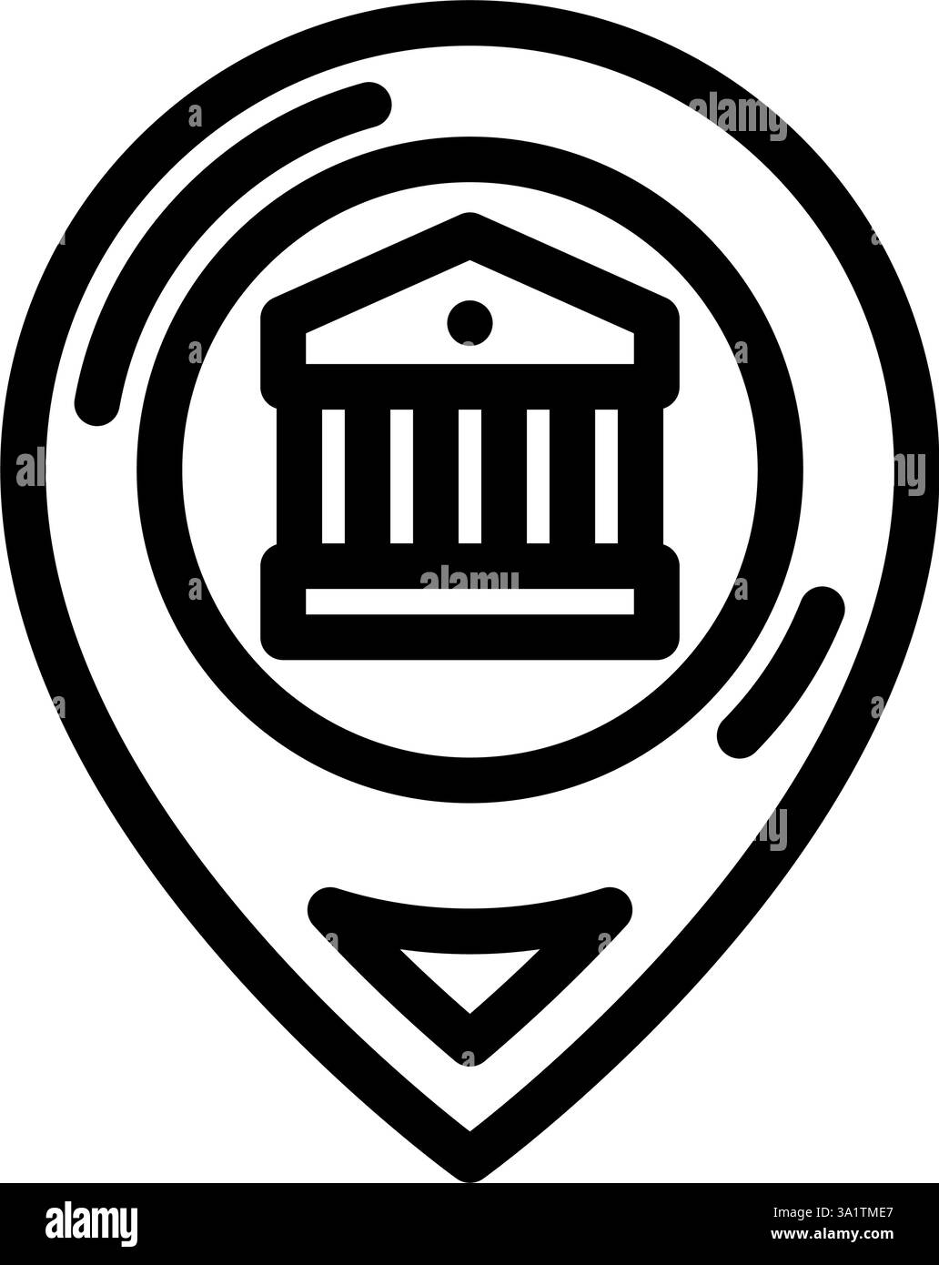 landmark geographical discoveries line icon vector illustration Stock ...