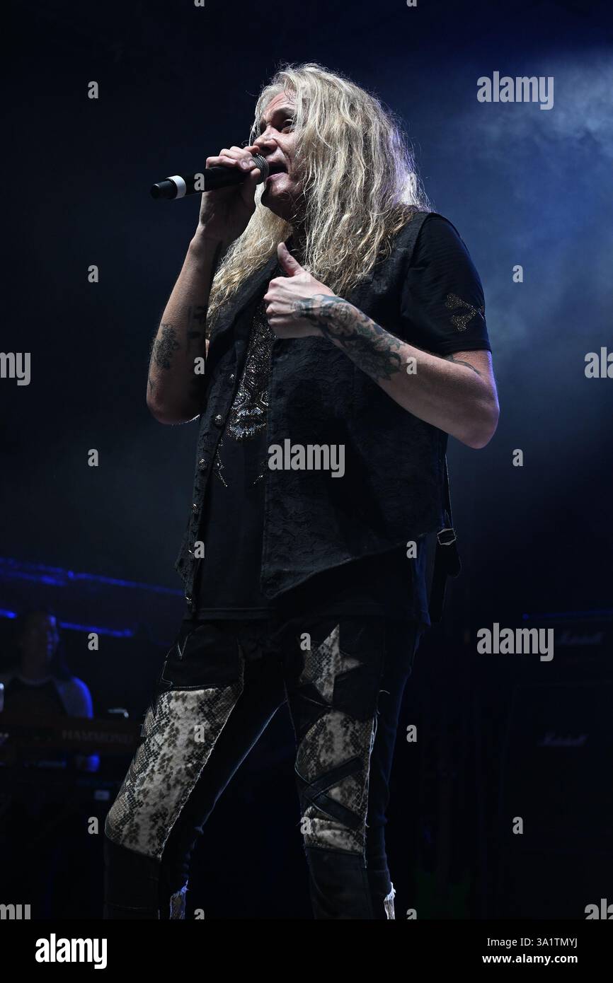 Miami, FL, USA. 09th Mar, 2025. Sebastian Bach performs during the 2025 ...