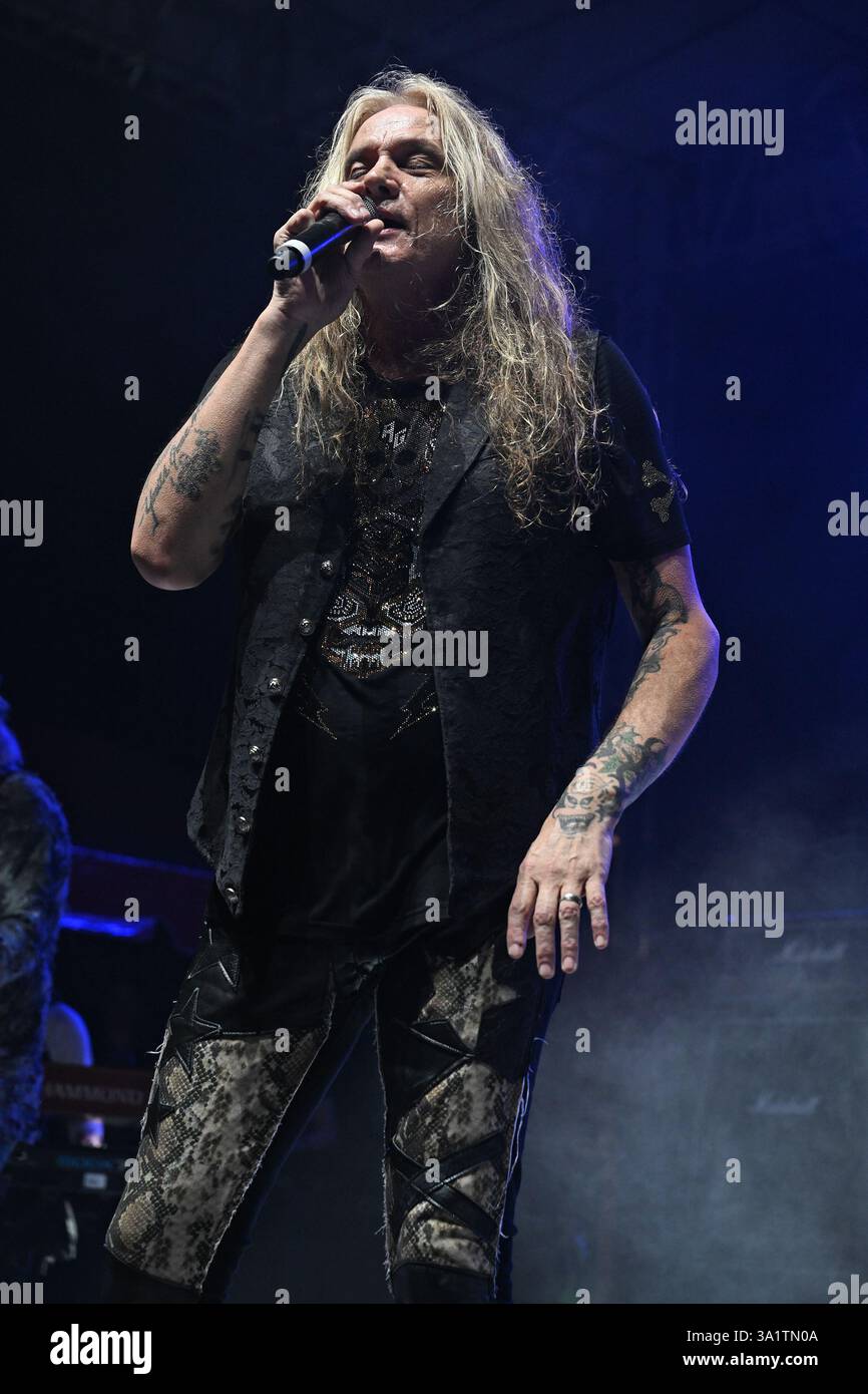 Miami, FL, USA. 09th Mar, 2025. Sebastian Bach performs during the 2025 ...