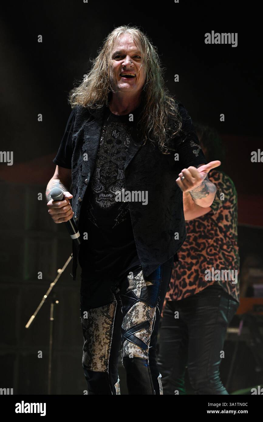 Miami, FL, USA. 09th Mar, 2025. Sebastian Bach performs during the 2025 ...