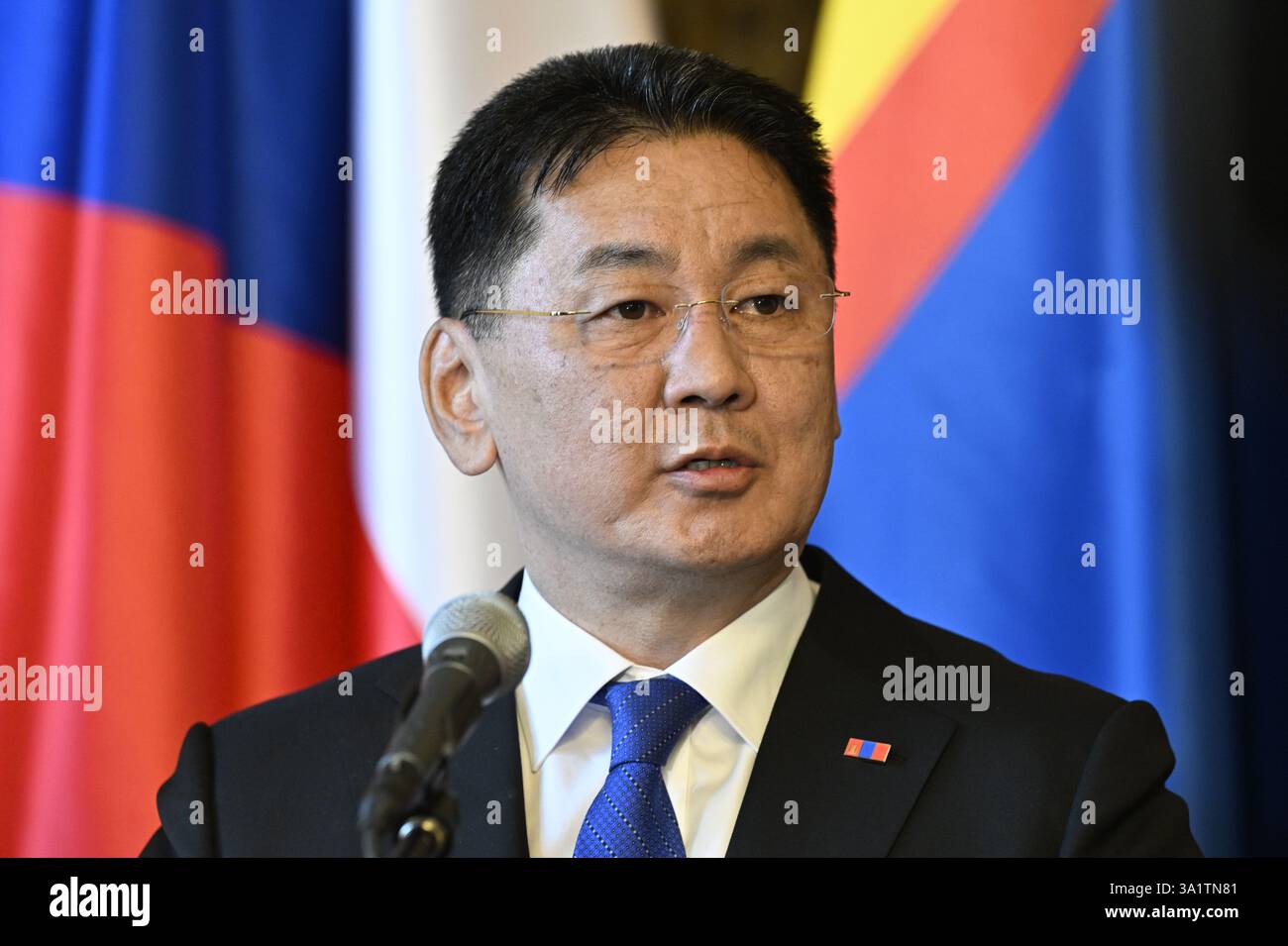 Prague, Czech Republic. 10th Mar, 2025. Mongolia President Ukhnaagiin ...