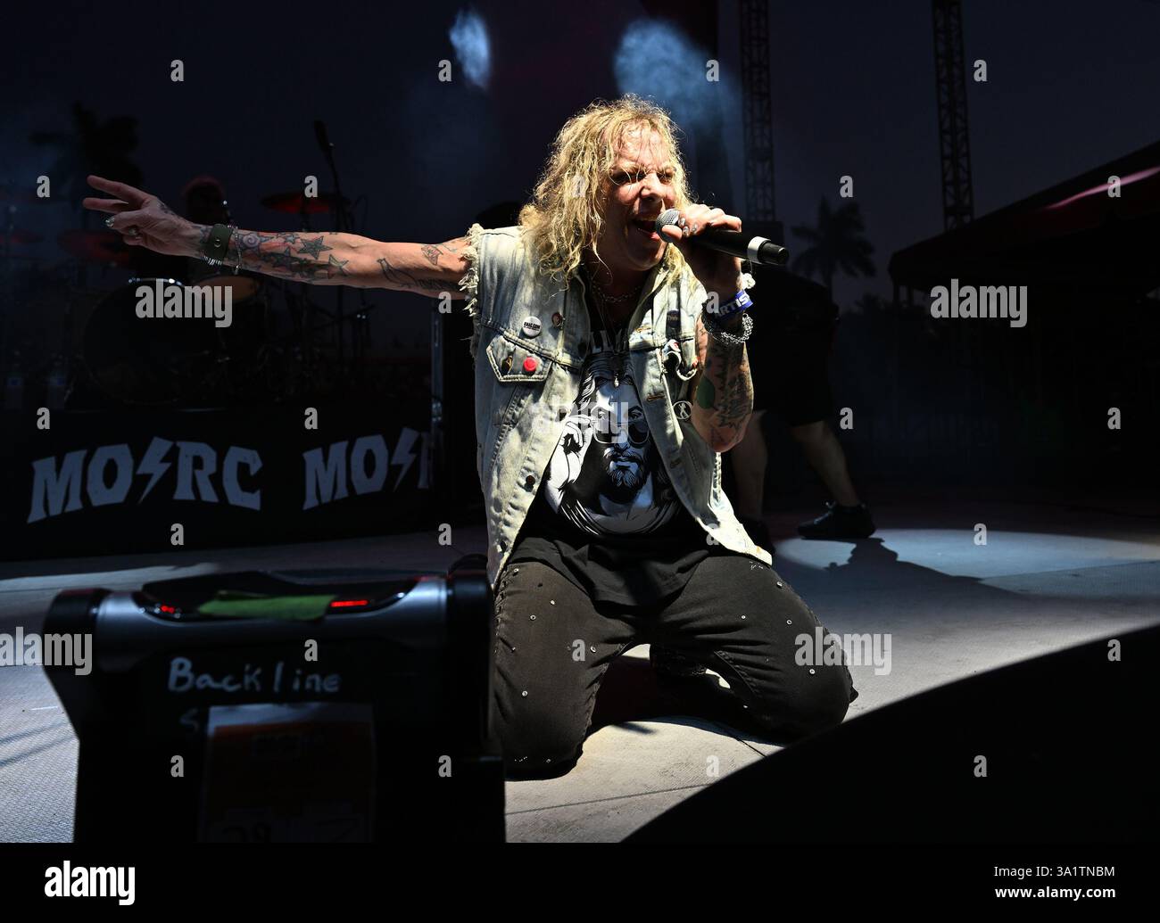 Miami, FL, USA. 09th Mar, 2025. Ted Poley performs during the 2025 ...