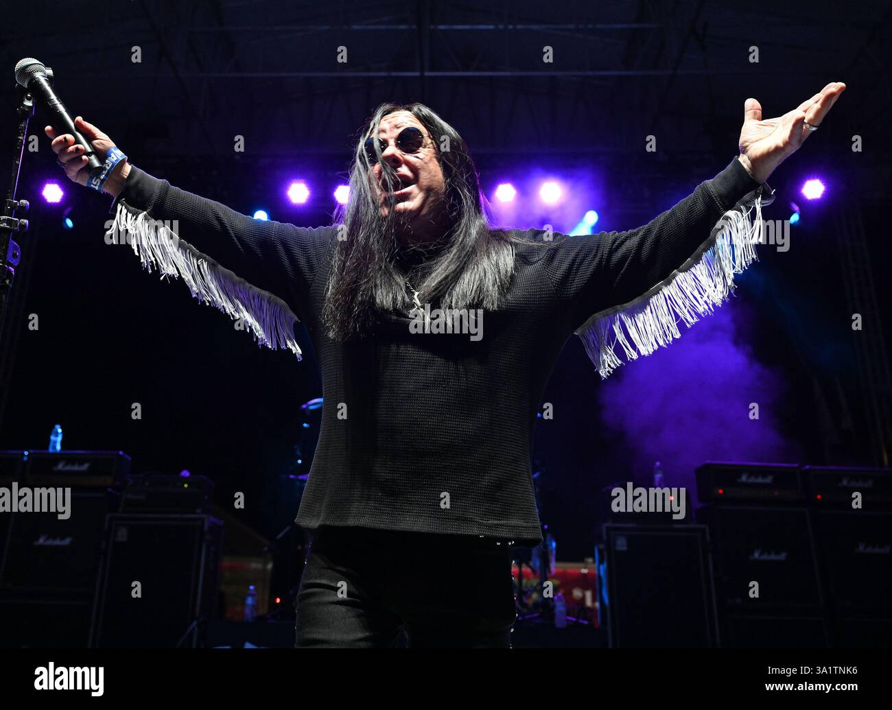 Miami, FL, USA. 09th Mar, 2025. Little Ozzy performs during the 2025 ...