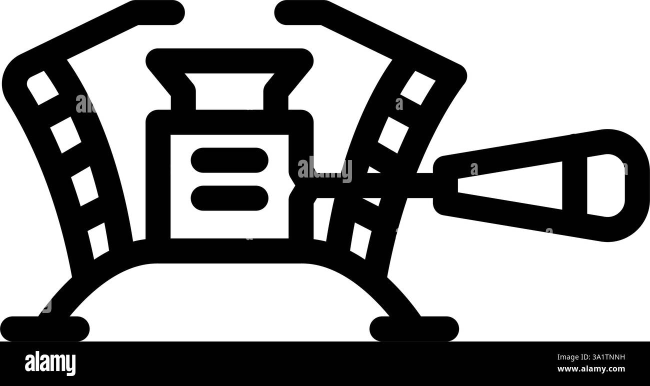 safety gas burner stove line icon vector illustration Stock Vector ...