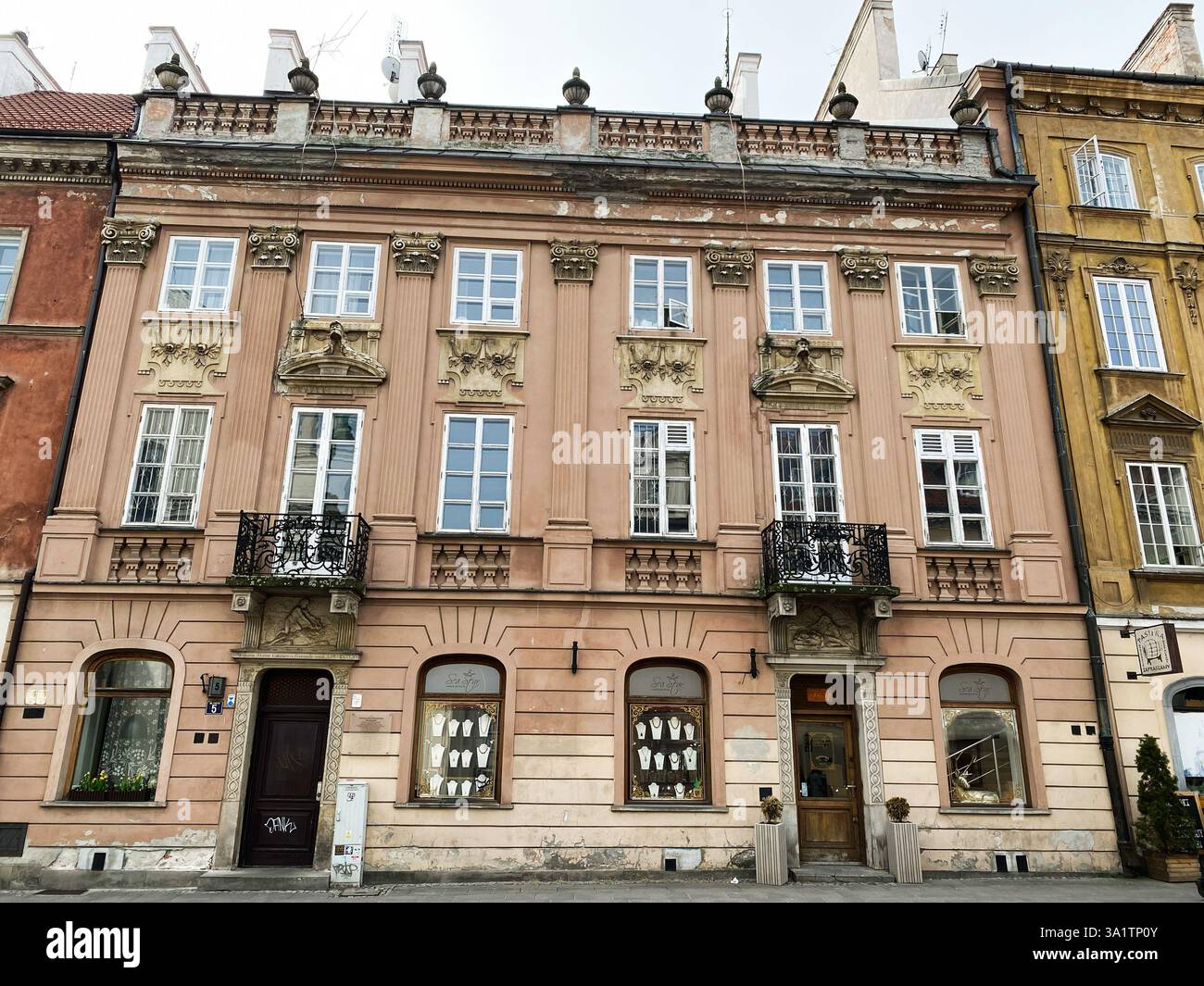 Warsaw, Poland - March 09, 2025: Detailed facade of historical ...