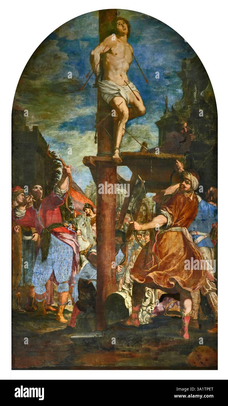 Martirio di San Sebastiano - olio su tela - Fabrizio Boschi - 1617 ...
