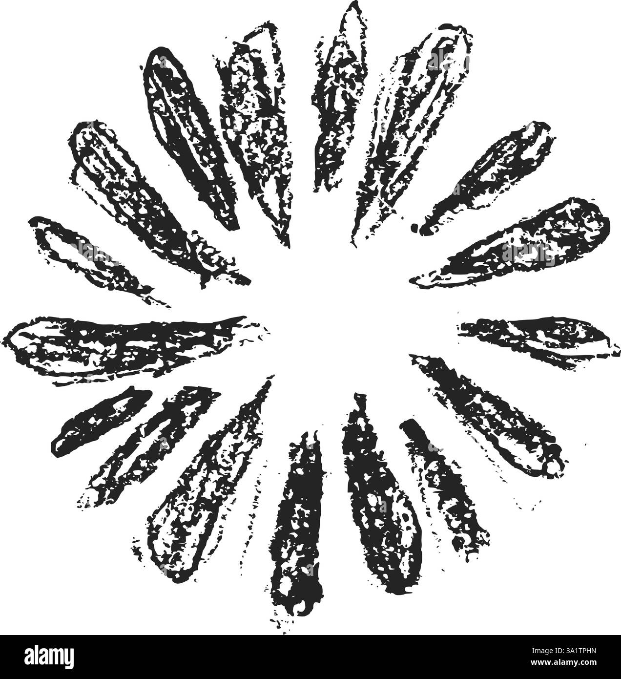 Firework crayon drawing isolated on white background. firecracker in ...