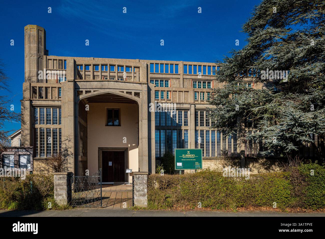 St Andrew’s Church Felixstowe Suffolk UK - built 1929-31 of reinforced ...