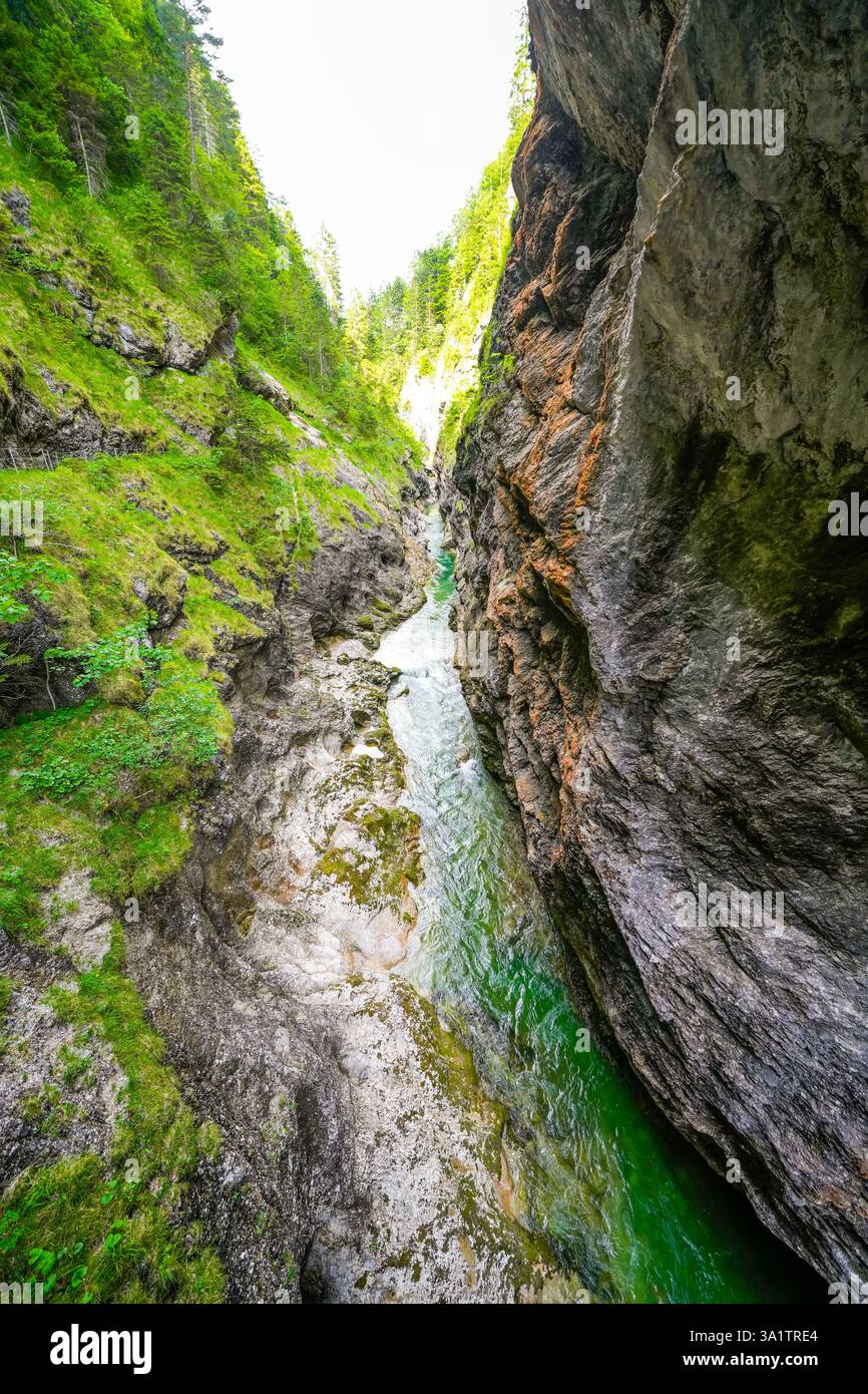 Nature in the Tiefenbachklamm between Kramsach and Brandenberg ...