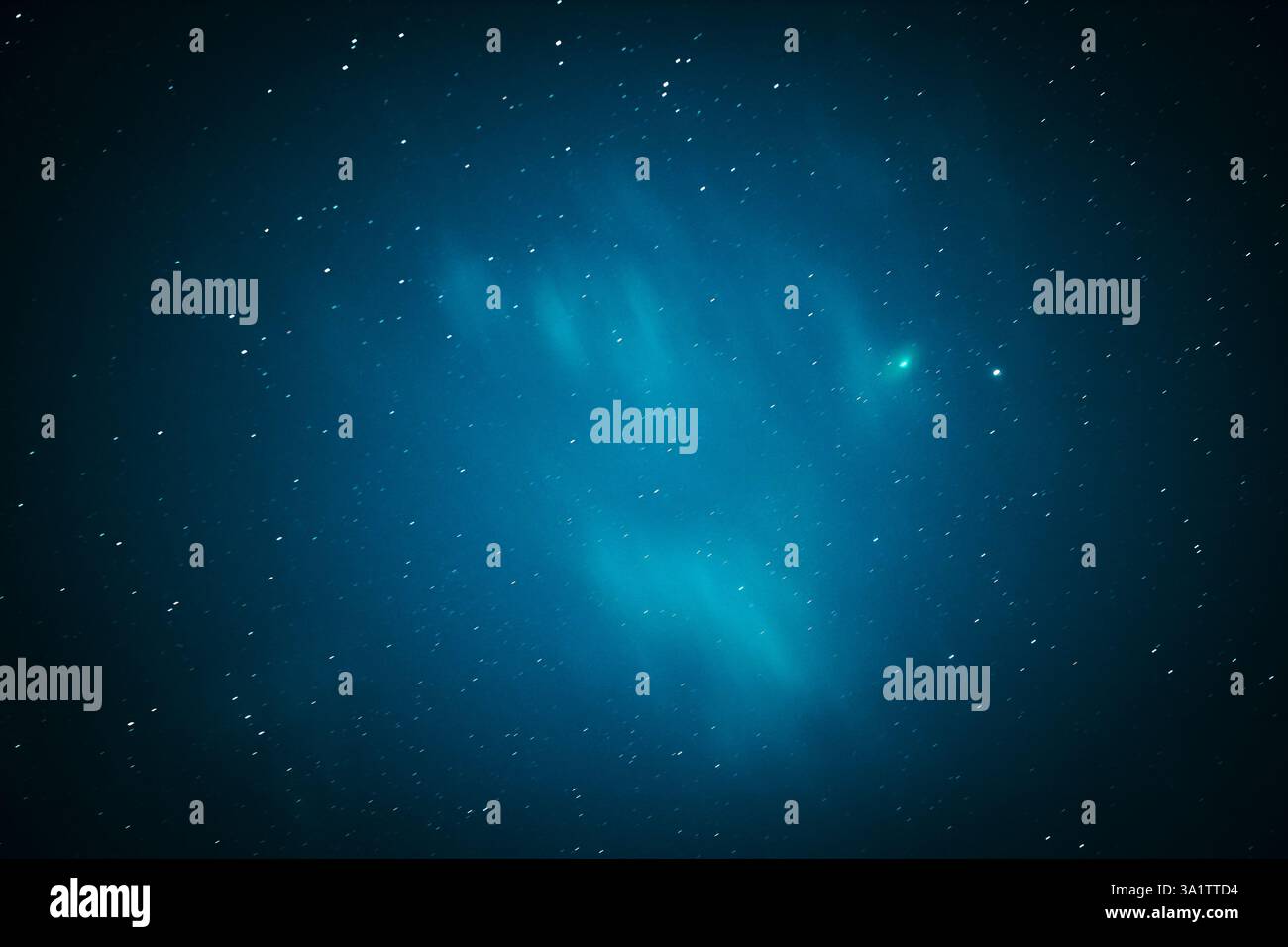 Comet C 2022 E3 ztf Shines Bright Green Color In Dark Night Star Stock ... Comet C 2022 E3 ztf Shines Bright Green Color In Dark Night Star Stock ...
