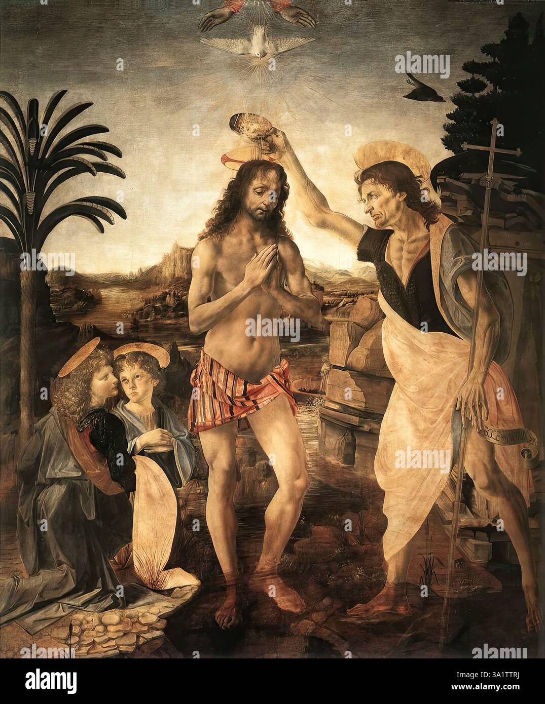 VERROCCHIO, Andrea del (b. 1435, Firenze, d. 1488, Venezia) The Baptism ...