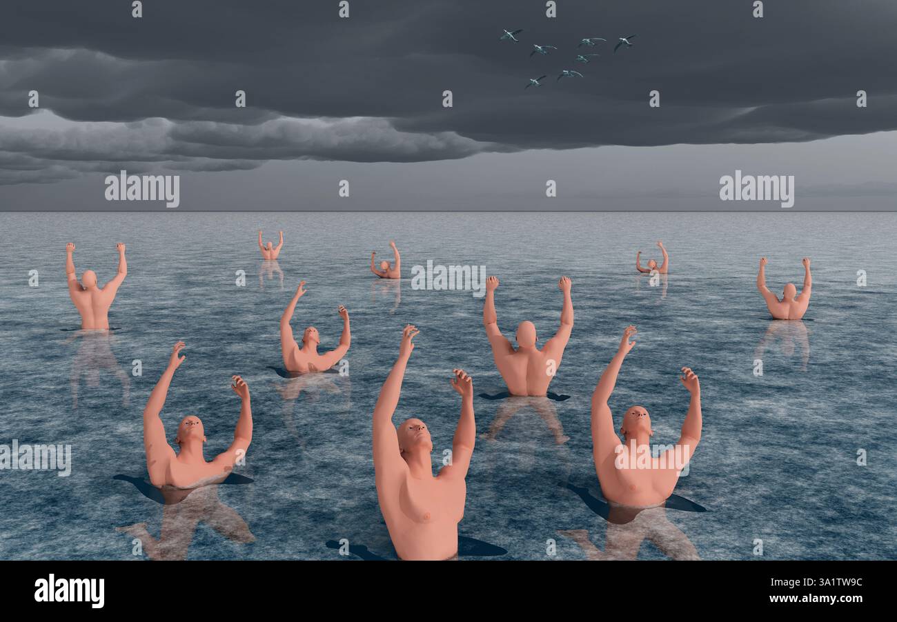 Rising sea levels 3d hi-res stock photography and images - Alamy