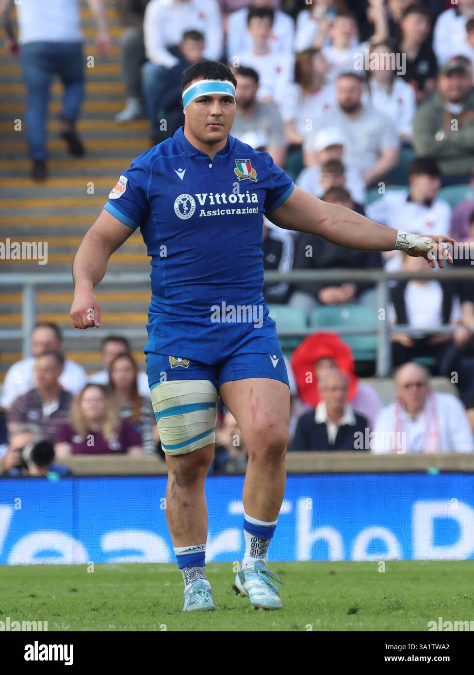 Danilo Fischetti(Zebre Parma)of Italy in action during Guinness Men's ...