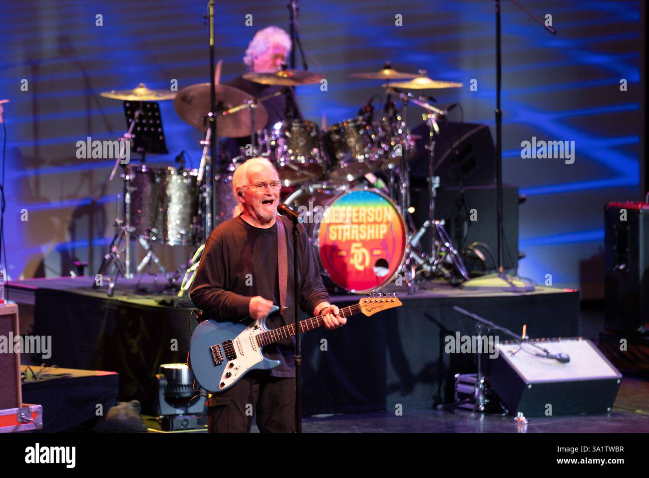 Fort Lauderdale, USA. 09th Mar, 2025. David Freiberg performs with ...