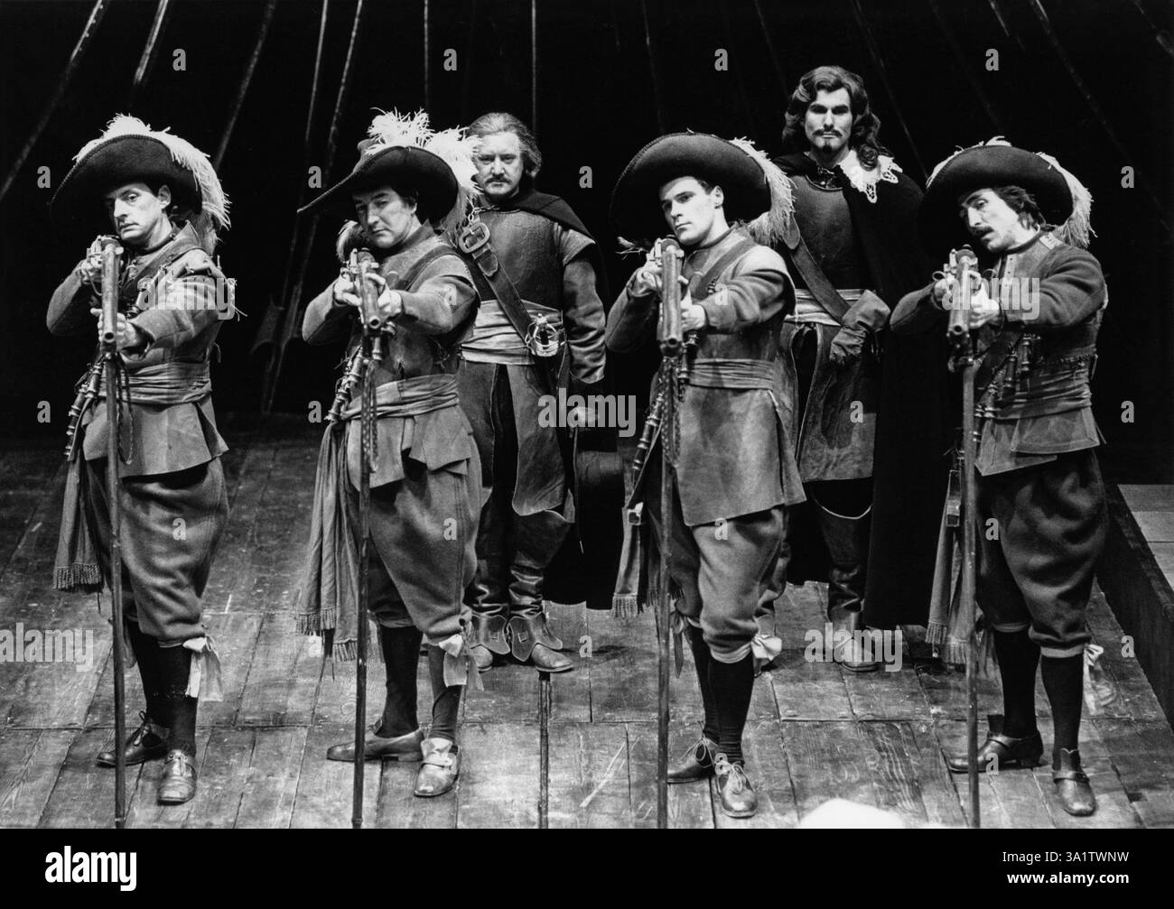 front, l-r: Jack Shepherd, Gawn Grainger, David Rintoul, Frederick ...