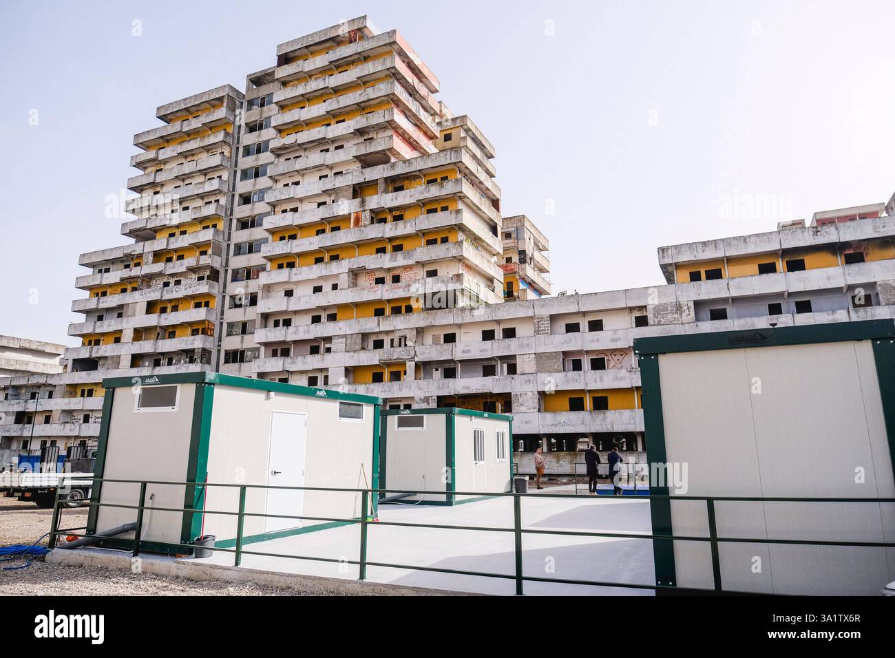 News - Sails Yellov of Scampia demolished One of the so-called Sails ...