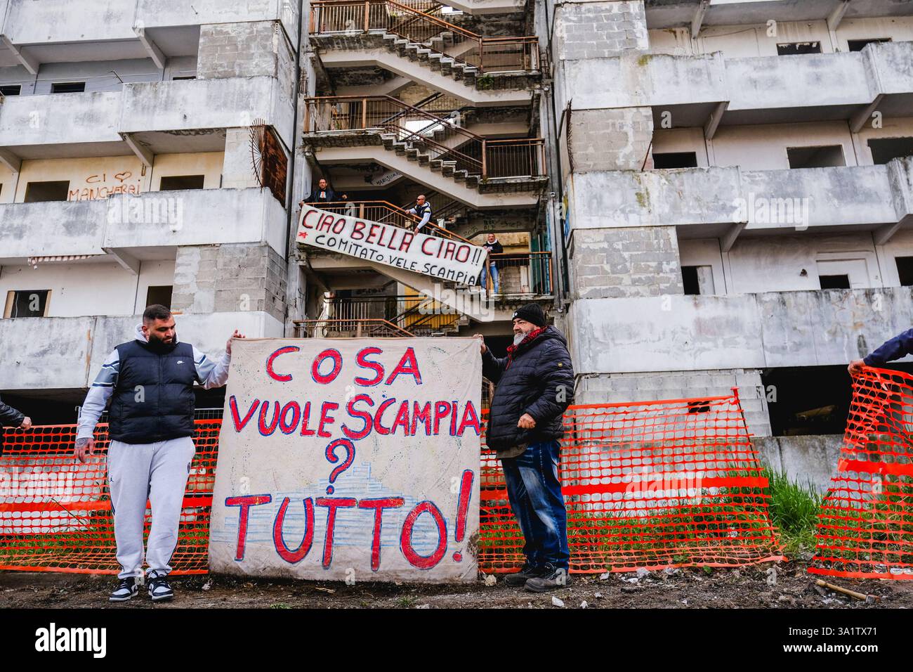 News - Sails Yellov of Scampia demolished One of the so-called Sails ...