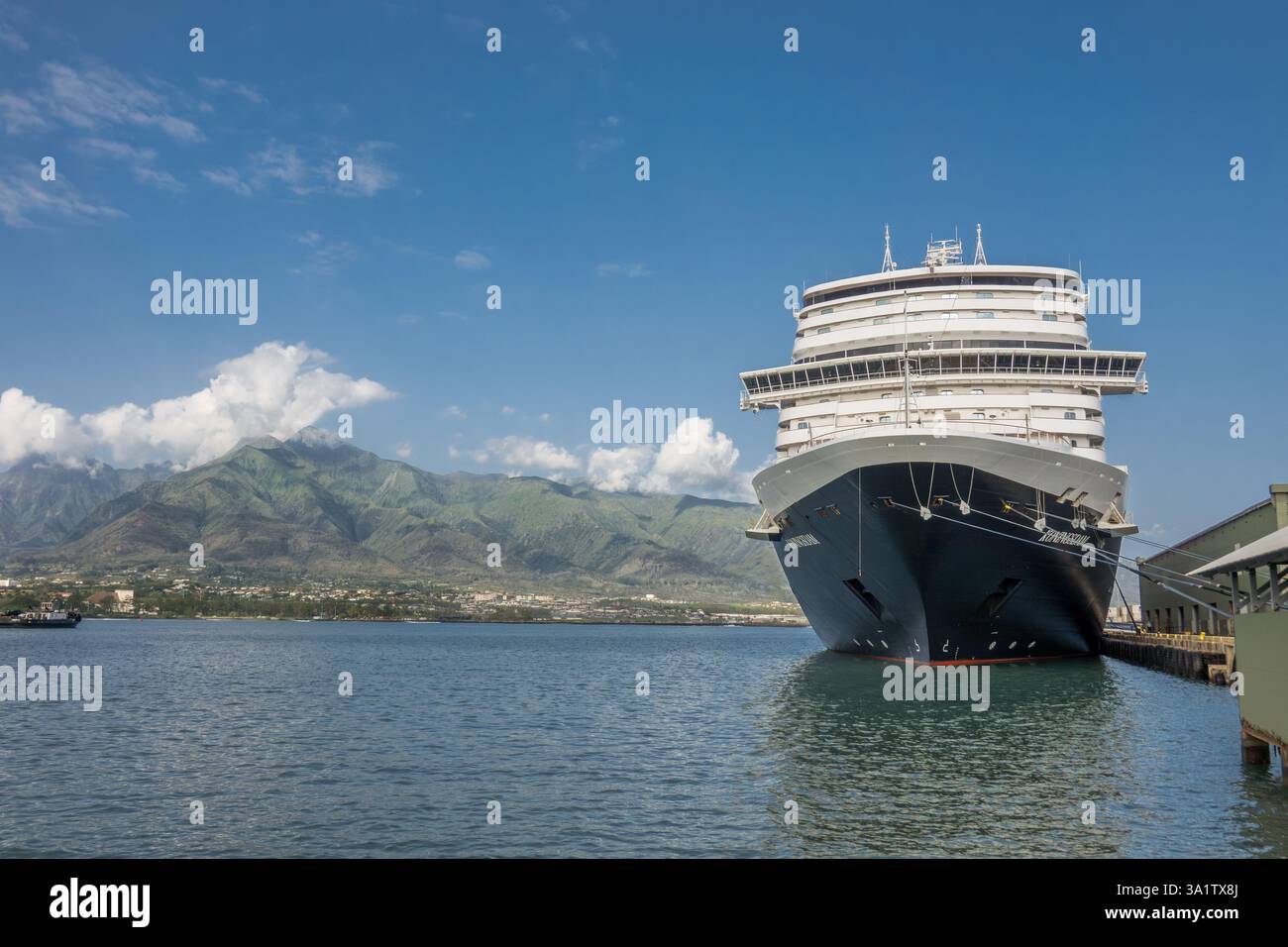 Holland America Cruise Ship MS Koningsdam Moored In Kahului, Maui The ...