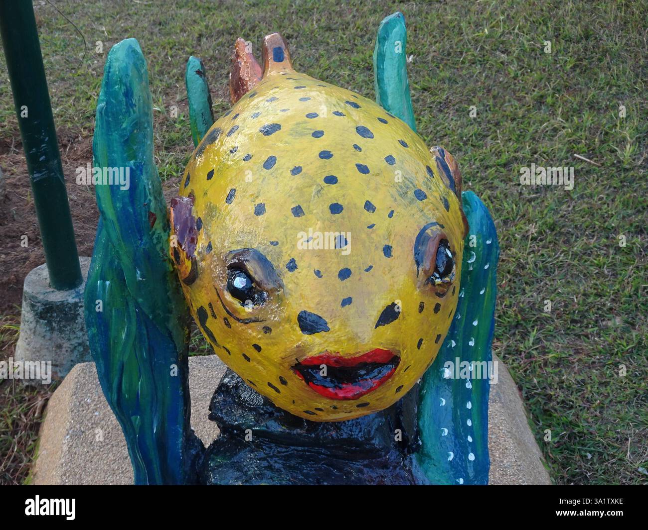 Fisch, Brunnen, Figuren, Kunst, Krabi, Thailand, 2025, Manfred ...