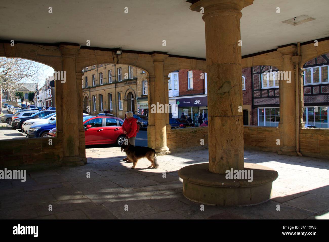 Market Square Ilminster Somerset England uk Stock Photo - Alamy