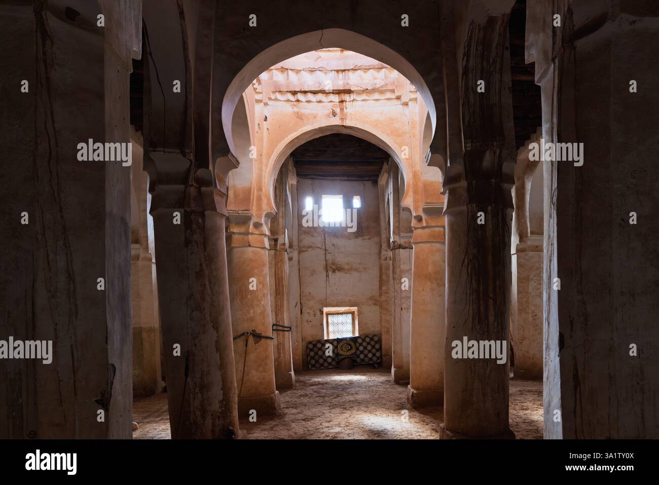 Tinghir, an old French garrison town in the Todra Valley, is built ...