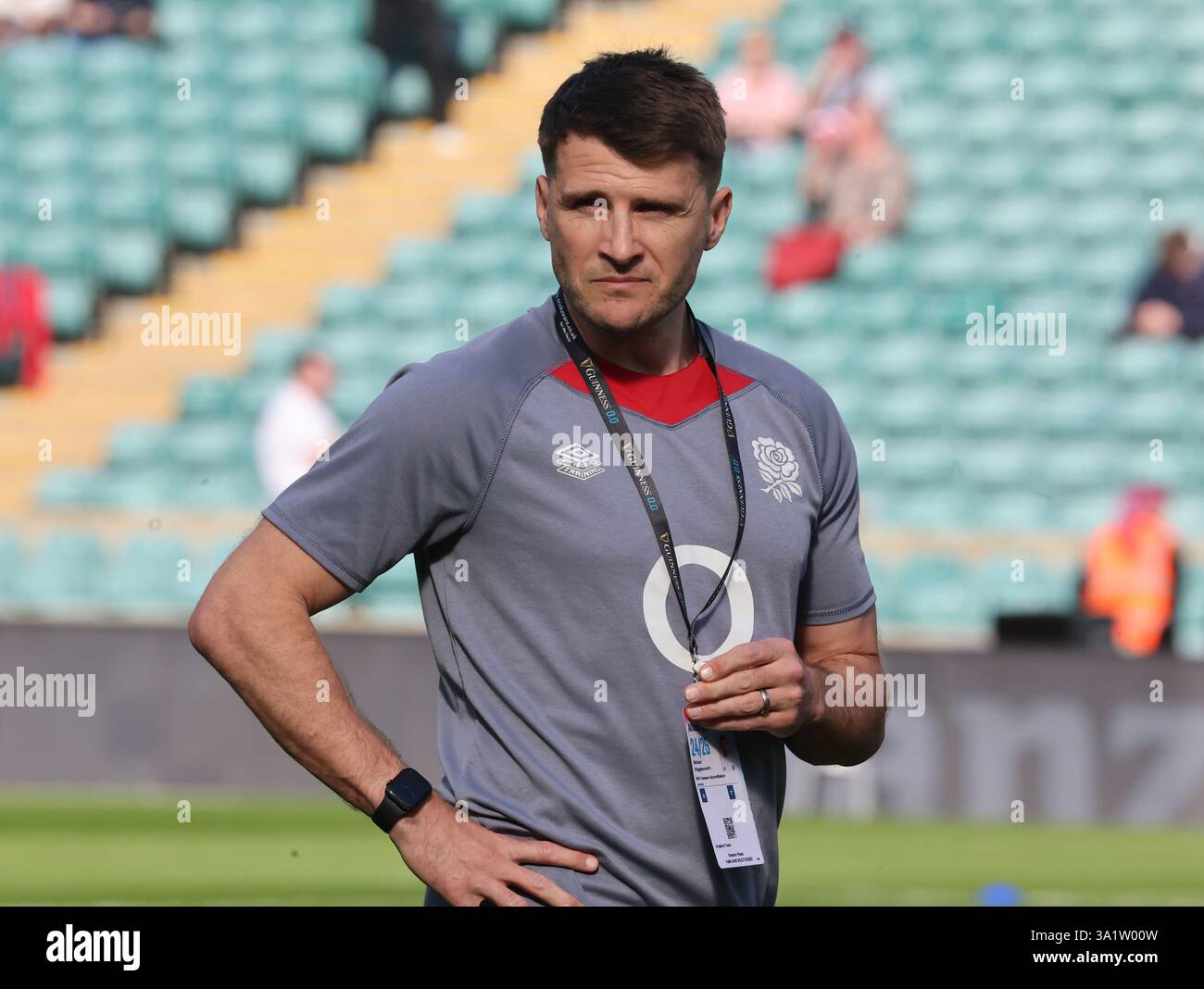 London, UK. 09th Mar, 2025. England's Richard Wigglesworth Attack Coach ...