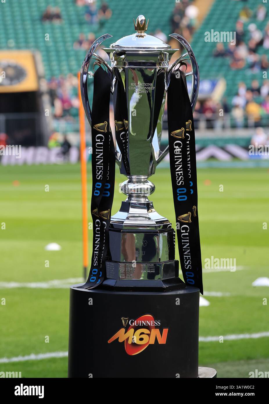London, UK. 09th Mar, 2025. Guinness M6N Trophy before kick off during ...