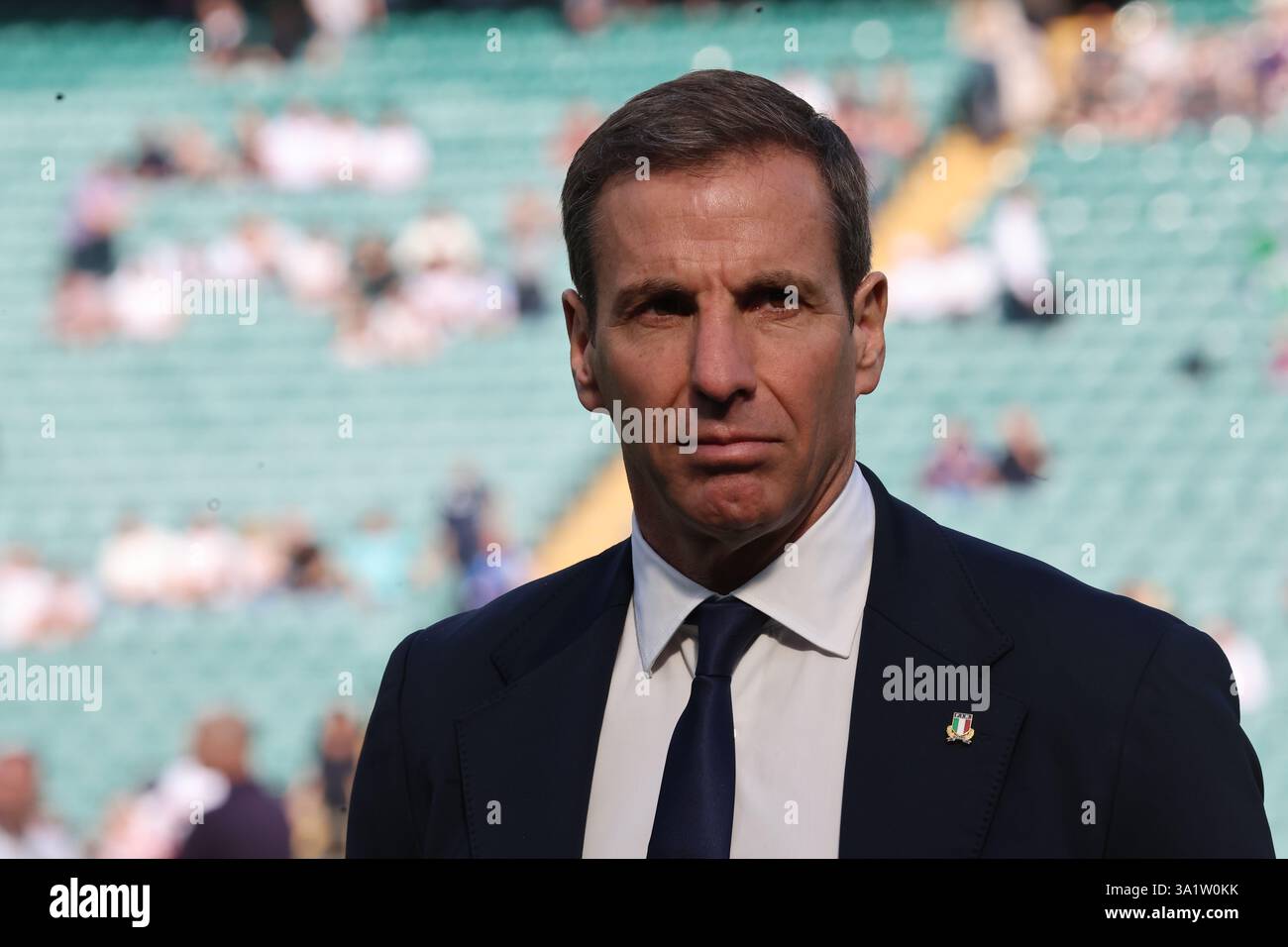 London, UK. 12th Jan, 2025. Gonzalo Quesada Head Coach of Italy before ...