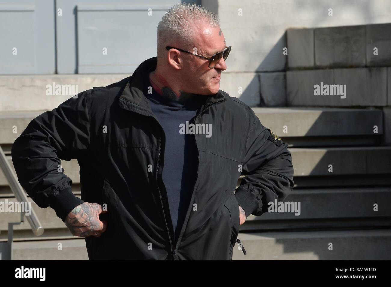 Tongeren, Belgium. 10th Mar, 2025. The accused Geert Frisson pictured ...