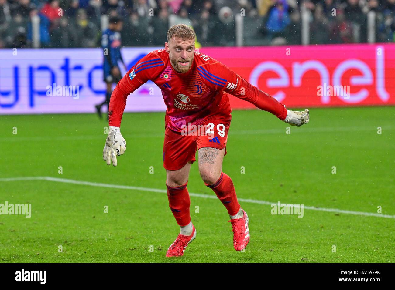 Turin, Italy. 09th, March 2025. Goalkeeper Michele Di Gregorio (29) of ...