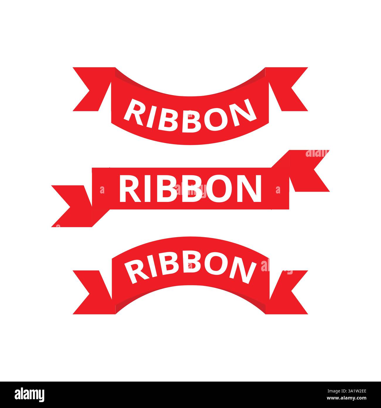red ribbon element stock vector Stock Vector Image & Art - Alamy