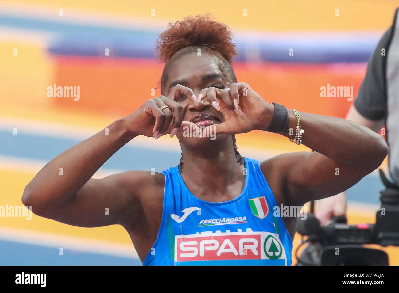 Apeldoorn, Netherlands, March 9th 2025: Gold medallist, Zaynab Dosso of ...