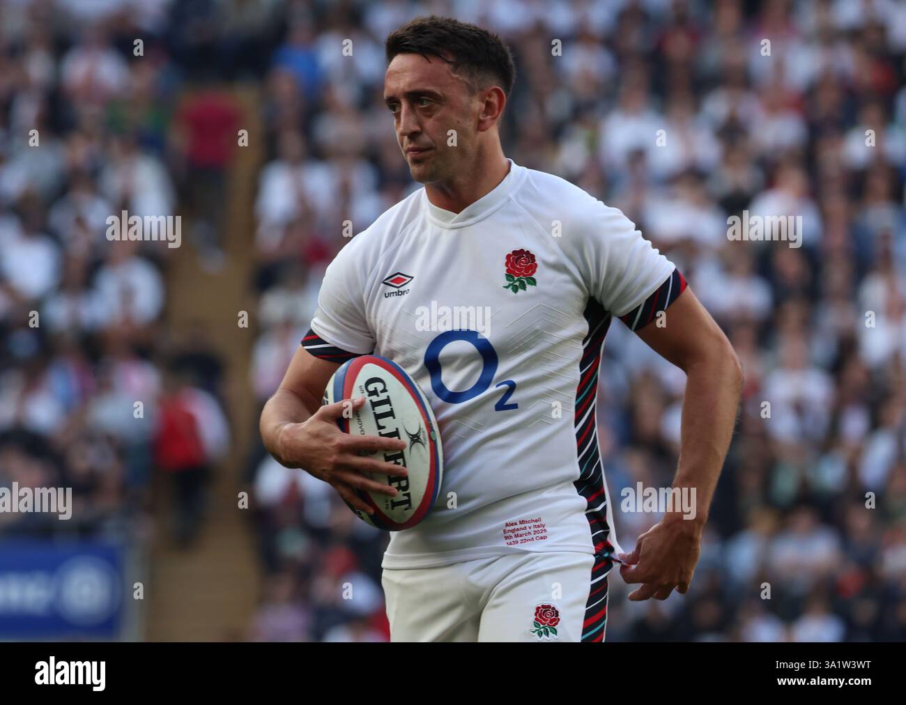 England's Alex Mitchell(Northampton Saints) in action during Guinness ...