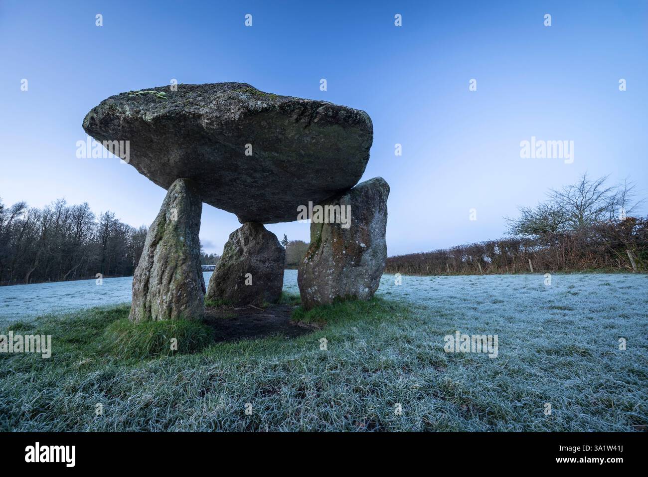 Spinsters Rock, a Neolithic Dolmen near Chagford in Dartmoor National ...