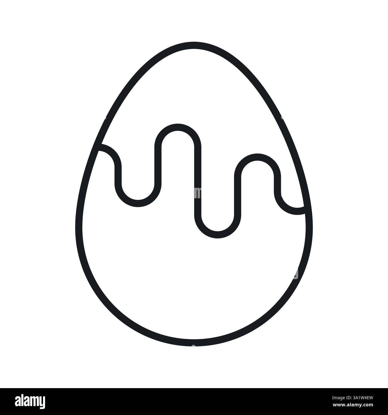Chocolate dipped egg icon, cacao egg vector isolated on white ...
