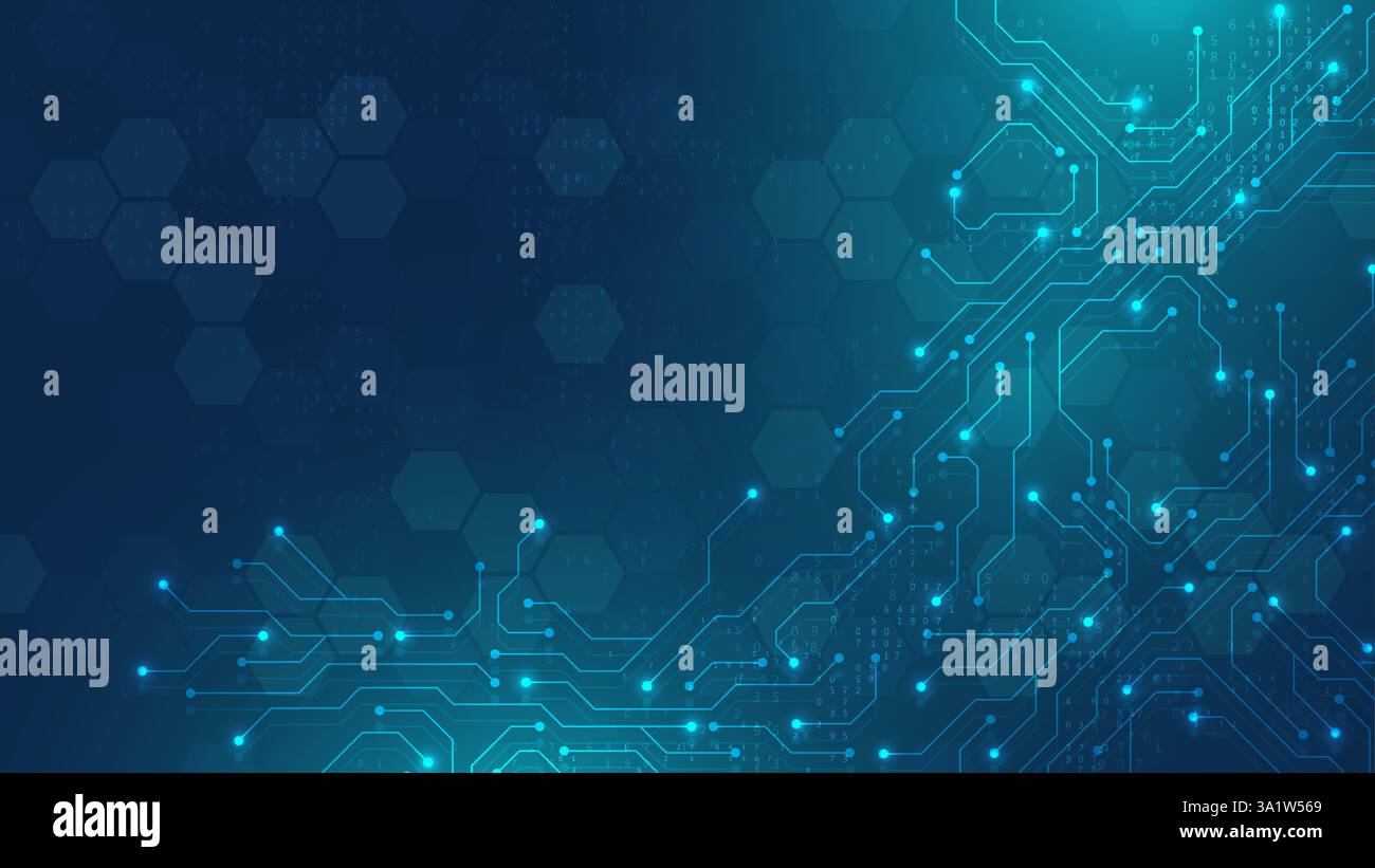 Circuit board digital abstract background. Motherboard technology ...