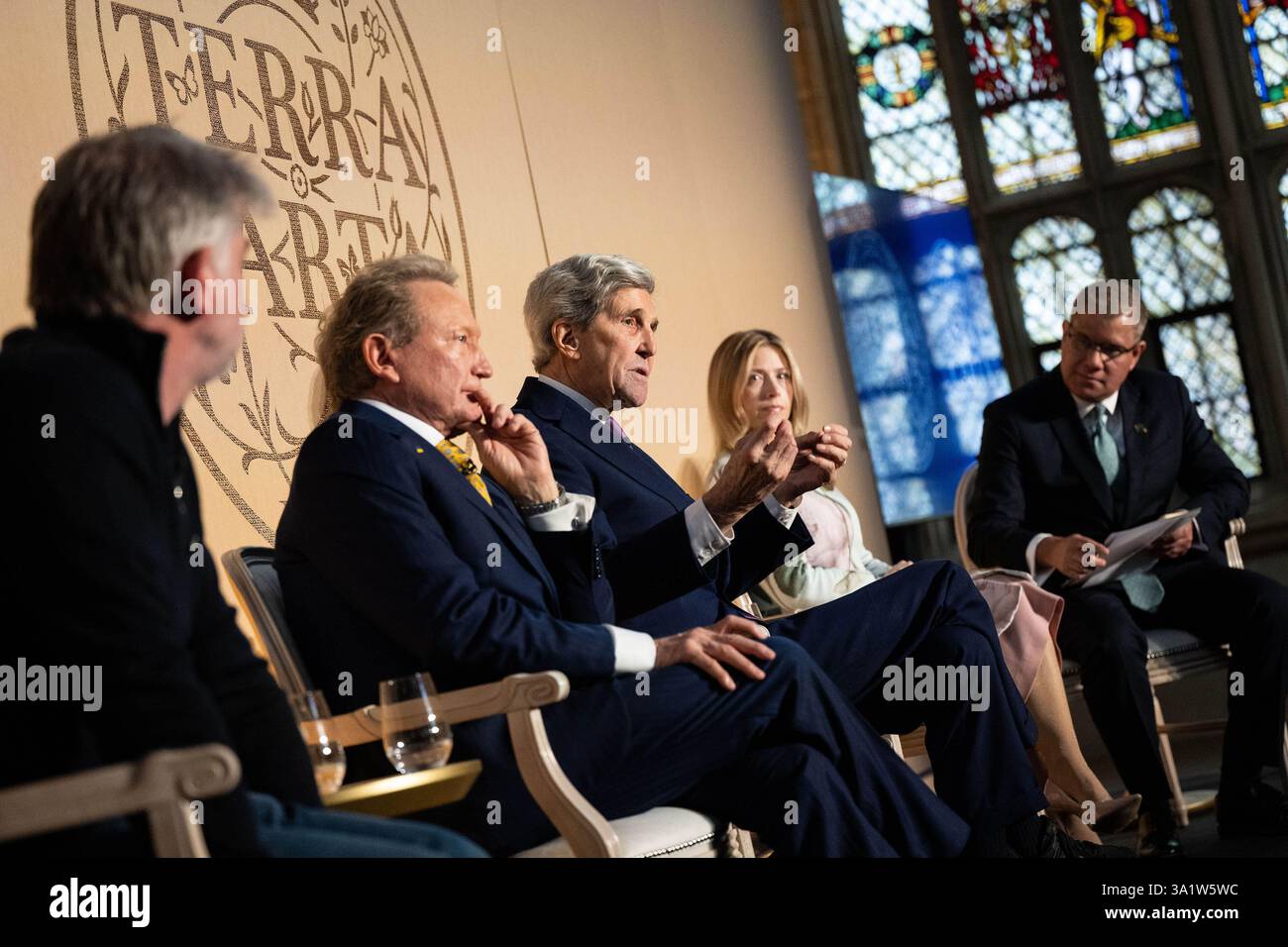 EDITORIAL USE ONLY (Left to right) Greg Jackson, CEO of Octopus Energy ...