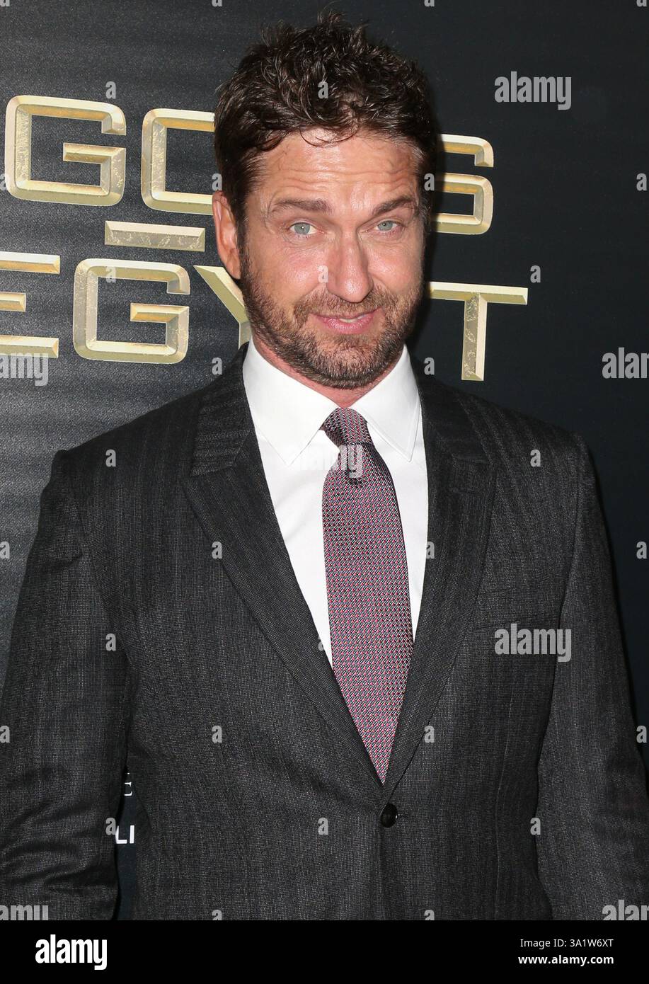 Gerard Butler at the 'Gods of Egypt' premiere in New York City. 24 ...