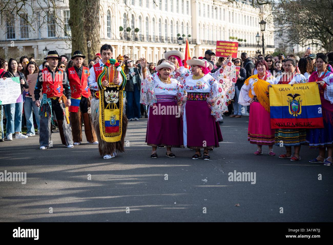Latin American Women dance, International Women's Day Independent rally ...