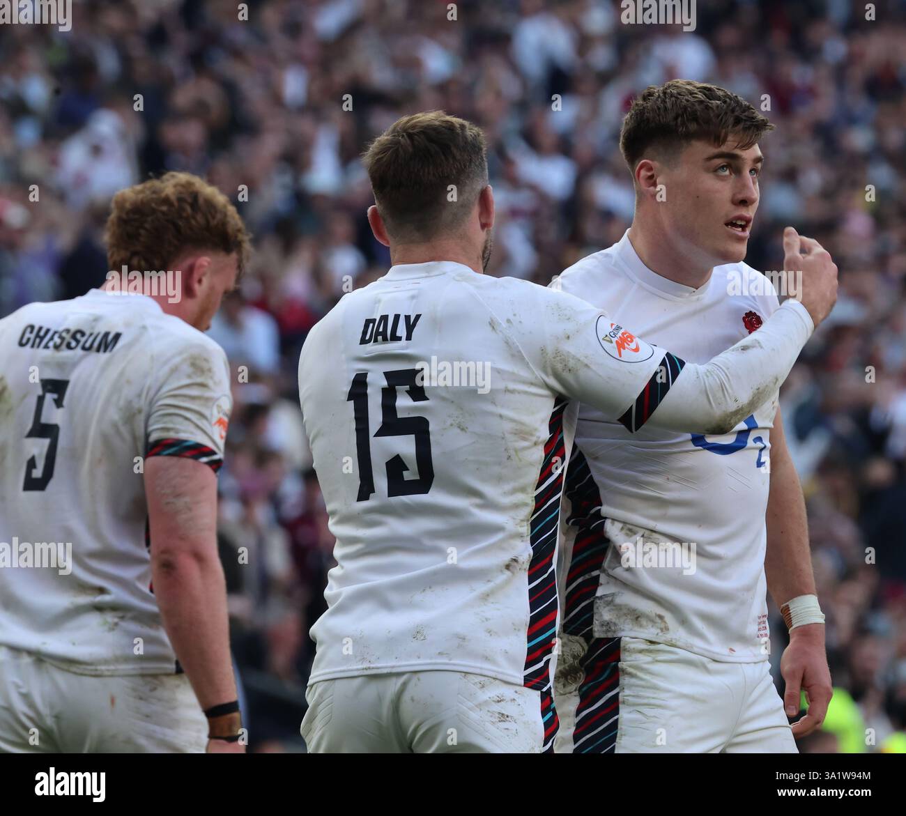 London, UK. 09th Mar, 2025. England's Tommy Freeman ((Bath Rugby ...