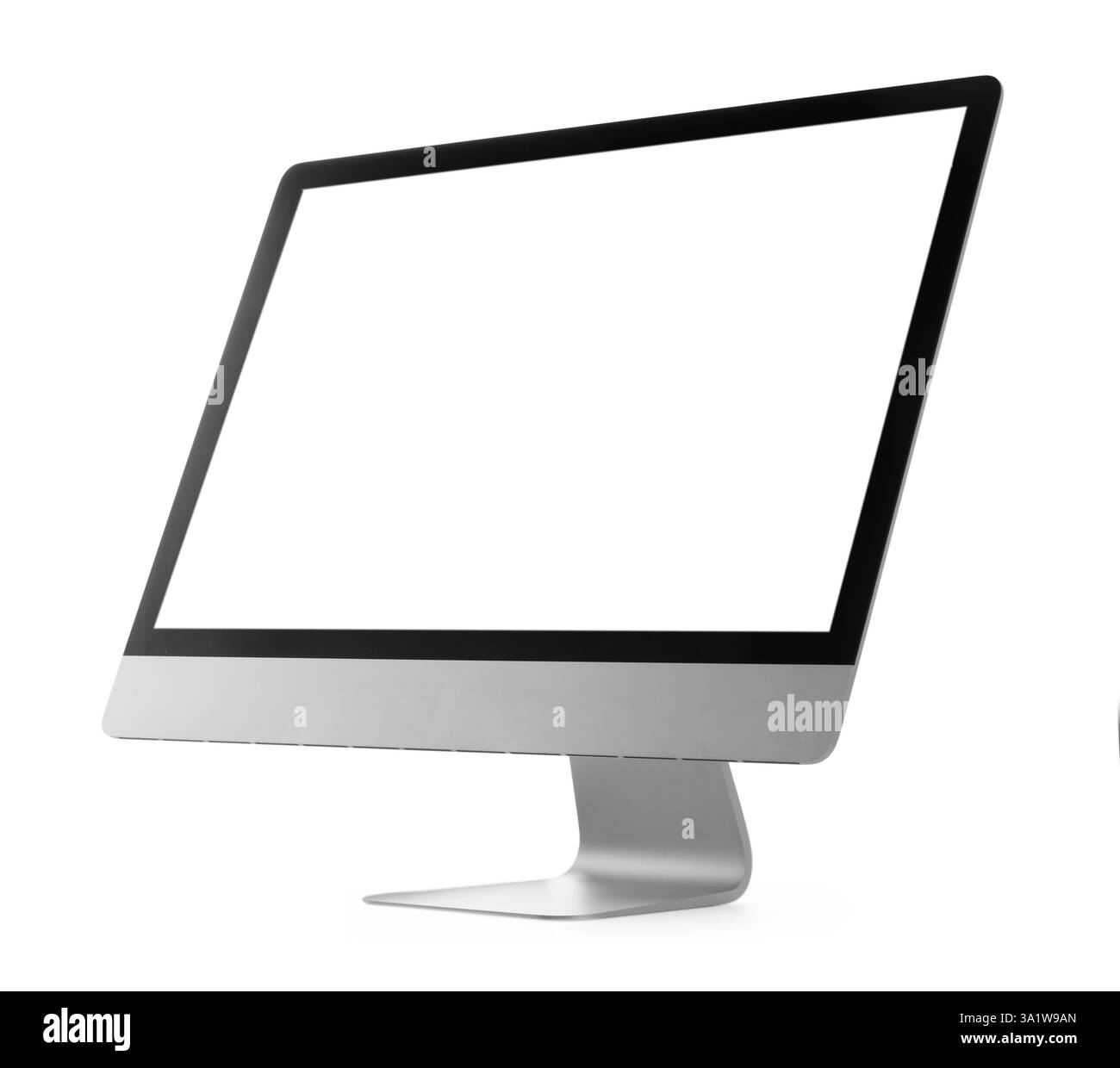Computer monitor isolated on white. Modern technology Stock Photo - Alamy