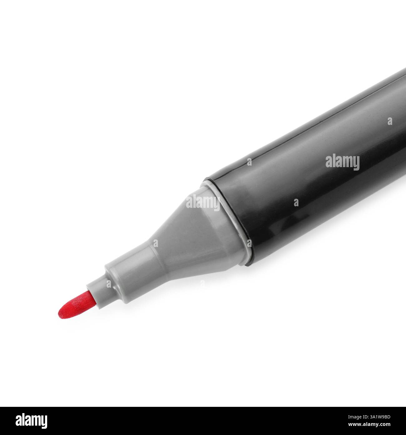 One color marker isolated on white, top view Stock Photo - Alamy