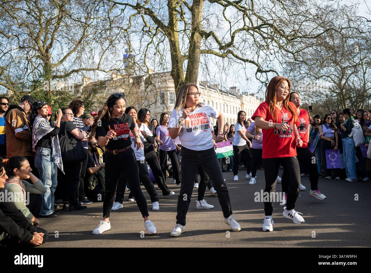 Filipino care workers dance, International Women's Day Independent ...