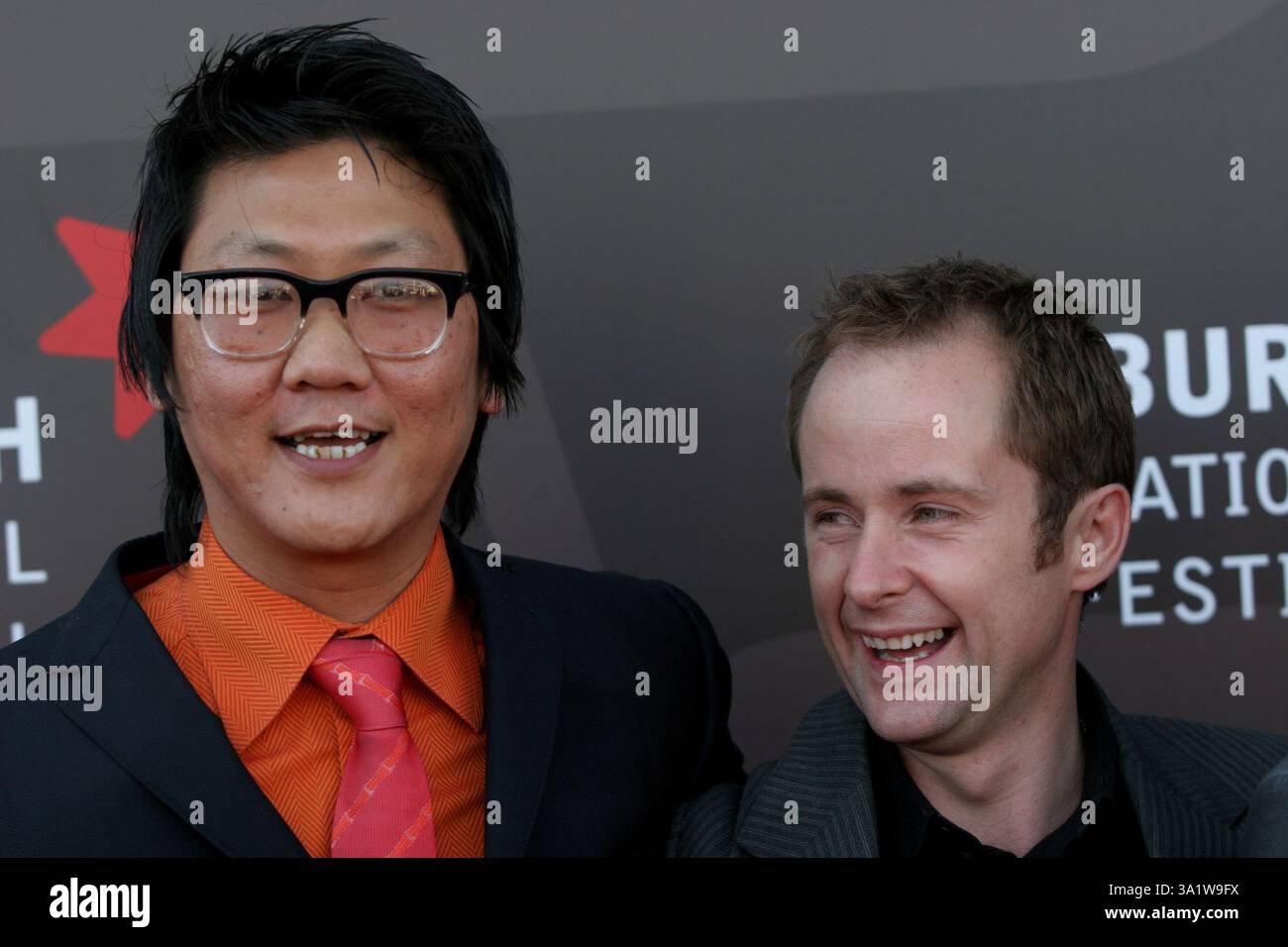 Co-stars of On A Clear Day, Benedict Wong (left) and Billy Boyd, arrive ...