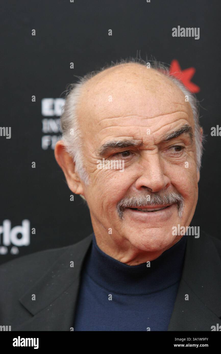 Legendary Scottish film star Sir Sean Connery arriving at Cineworld ...