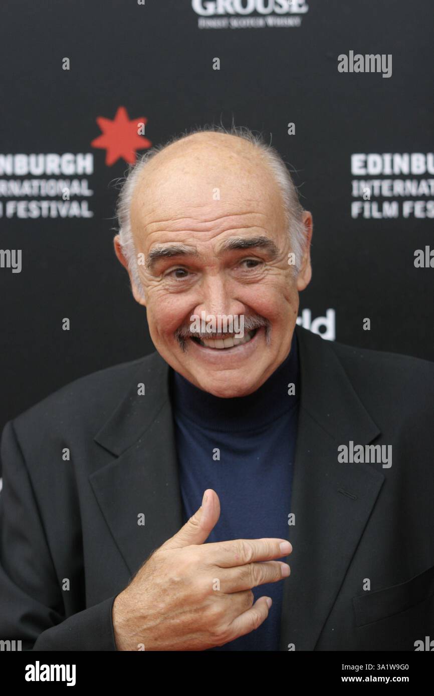 Legendary Scottish film star Sir Sean Connery arriving at Cineworld ...