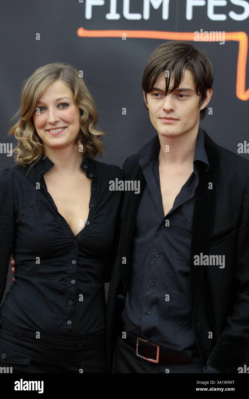 Stars Sam Riley and Alexandra Maria Lara arriving at the Cineworld ...